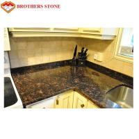 China Tan & Brown Granite Stone Tiles 17mm-200mm Thickness For Kitchen Countertop for sale