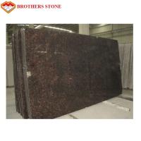 China Well Polished Nature India Tan Brown Granite Ston Tiles Standard Or Customized Size for sale