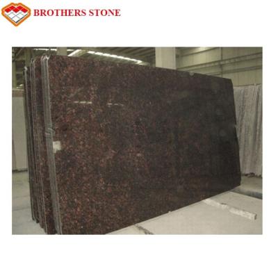 China Well Polished Nature India Tan Brown Granite Ston Tiles Standard Or Customized Size for sale