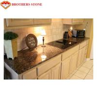 China Well Polished Nature India Tan Brown Granite Ston Tiles Standard Or Customized Size for sale