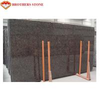 China Beautiful Polished Granite Stone , Natural Tan Brown / English Brown Granite Slabs for sale