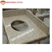 China G682 Rusty Yellow Granite Stone Slabs , G682 Sunset Gold Granite Fashionable Appearance for sale