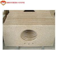 China G682 Rusty Yellow Granite Stone Slabs , G682 Sunset Gold Granite Fashionable Appearance for sale