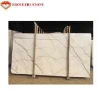China High Hardness Sofitel Gold Marble Floor Tile For Wall / Decoration for sale