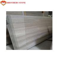 China Wear Resistant White Wood Vein Marble Slabs & Tiles For Wall & Floor Covering for sale