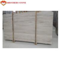 China Wear Resistant White Wood Vein Marble Slabs & Tiles For Wall & Floor Covering for sale