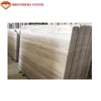 China Large Size White Wood Vein Marble Fashionable Appearance OEM Service for sale