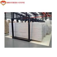 China White Wood Vein Marble Slabs And Tiles Not Easy To Stick Dust For Stair Railings for sale