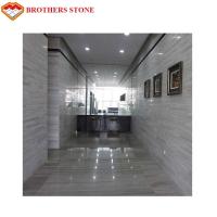 China White Wood Vein Marble Slabs And Tiles Not Easy To Stick Dust For Stair Railings for sale