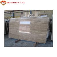 China Natural Stone Travertine Beige Marble Slab 15-30mm Thickness Standard Size for sale