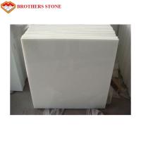 China 1.8cm Thickness Thassos White Marble Stone , Polished Honed White Crystal Marble for sale