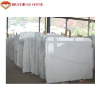 China 1.8cm Thickness Thassos White Marble Stone , Polished Honed White Crystal Marble for sale