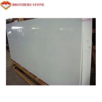 China Free Sample Pure White Marble Slab Polished , Crystal White Marble Tiles for sale