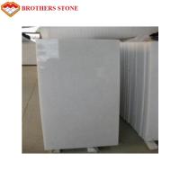 China Free Sample Pure White Marble Slab Polished , Crystal White Marble Tiles for sale