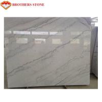 China Pure White Marble Stone Slabs , Pure White Marble Floor Tiles Wear Resistant for sale