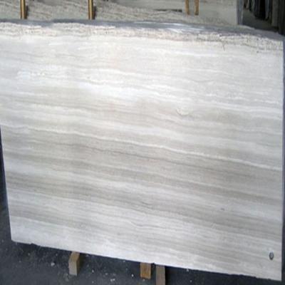 China New fashion natural stone wood grain grey marble for sale