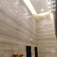 China New fashion natural stone wood grain grey marble for sale