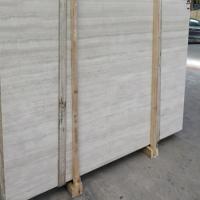 China New fashion natural stone wood grain grey marble for sale