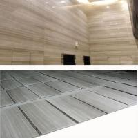 China Export polished high quality wood grain marble tile for sale