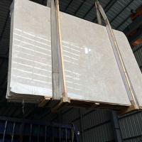 China Custom Size Ultraman Beige Marble Stone Slab With 250-280cm Length for sale