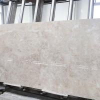 China Multipurpose Light Beige Marble Tile 132.8 Mpa Compressive Property for sale