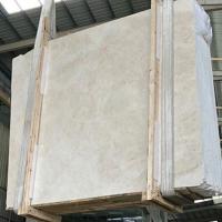 China Multipurpose Light Beige Marble Tile 132.8 Mpa Compressive Property for sale