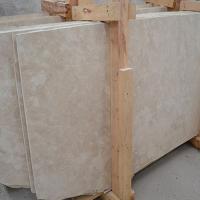 China Multipurpose Light Beige Marble Tile 132.8 Mpa Compressive Property for sale