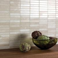 China Multipurpose Light Beige Marble Tile 132.8 Mpa Compressive Property for sale