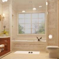 China Durable Polished Faux Latte Beige marble Stone Slab 2.73 G/Cm3 Bulk Density for sale