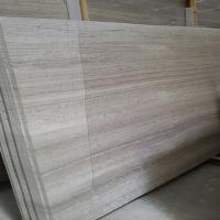 China Standard Size White Wooden Marble Slab 15-30mm Thickness For Indoor for sale