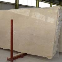 China High Polished Beige Marble Slab Cut To Size , Crema Marfil Marble Tile for sale