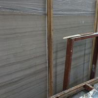 China Hot selling big slab polished wood grain marble tile for sale