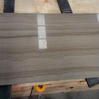 China Hot selling big slab polished wood grain marble tile for sale