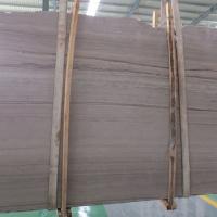 China Hot selling big slab polished wood grain marble tile for sale
