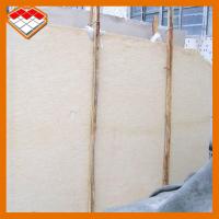 China Golden Veins Beige Marble Slabs Customized Size For Wall / Flooring for sale