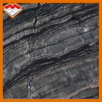 China Ancient Black Wood Marble Polished Surface Finishing With No Deformed for sale
