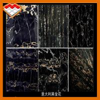 China Athens Portoro Brown Marble Stone Slab Big Size Tiles Customized Size For Wall for sale