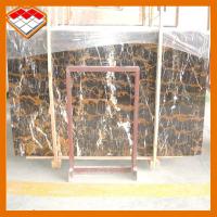 China Portoro Black Marble Slab OEM Service For Bathroom Floor Decoration for sale