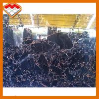 China Cut To Size Black Portoro Italian Marble With Gold Vein For Bathroom Countertop for sale