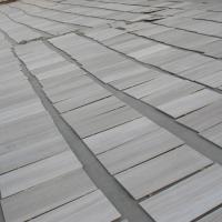 China Natural White Wood Vein Marble Modern Style With 15-30mm Thickness for sale
