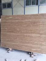 China Iran Yellow Roman Beige Travertine 2cm And 3 Cm Travertine Slabs And Tiles With Mesh On Back for sale