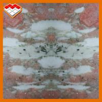 China Norway Red Grain White Jade Polished Marble , Big Marble Slab Stone High Density for sale