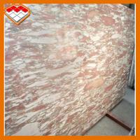 China Norway Red Grain White Jade Polished Marble , Big Marble Slab Stone High Density for sale