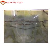China Green Onyx Marble Stone Slab 15-18mm Thickness For Home Decoration for sale