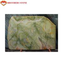 China Green Jade Onyx Slab , Natural Onyx Mosaic Tile For Kitchen Floor for sale