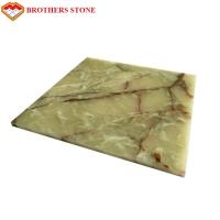 China Green Jade Onyx Slab , Natural Onyx Mosaic Tile For Kitchen Floor for sale