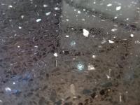 China Black Galaxy Artificial Quartz Stone Slabs , Black Galaxy Quartz Countertop for sale