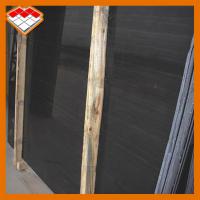 China Black Wood Marble Stone Slabs Flooring With 100Mpa Compressive Strength for sale