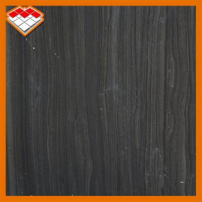 China Black Wood Marble Stone Slabs Flooring With 100Mpa Compressive Strength for sale