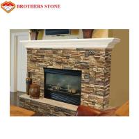 China Brothers Stone Cultured Veneer Stacked Stone manufactured Panels for Walls for sale